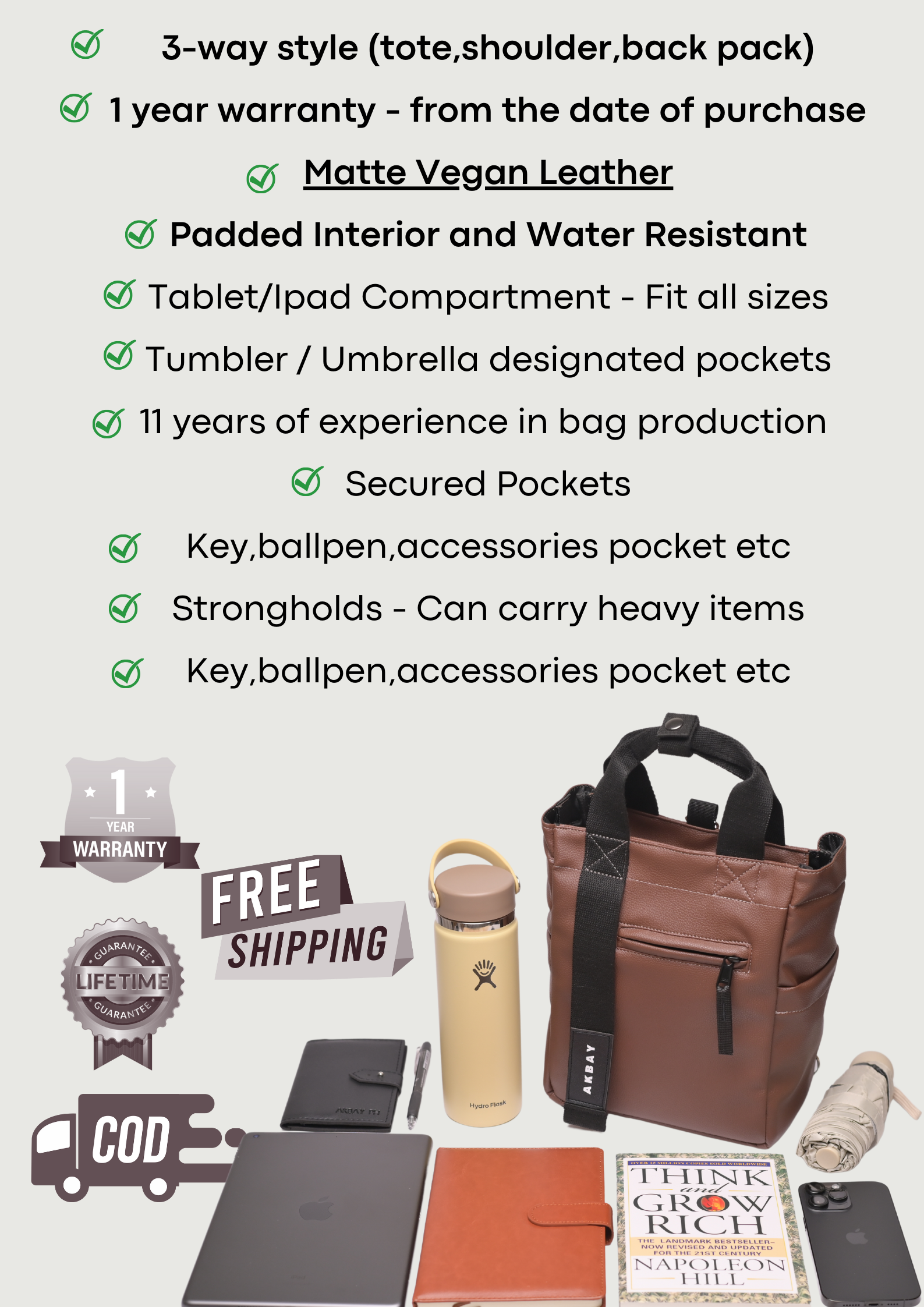 Mini Matte Vegan Leather – Akbay